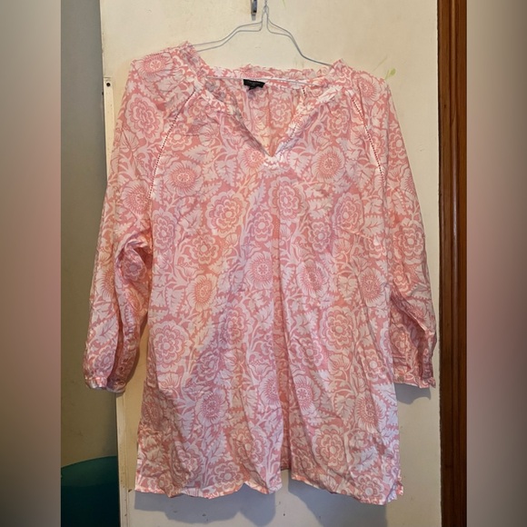 Talbots | Tops | Talbots Plus Cotton Spring Blouse | Poshmark